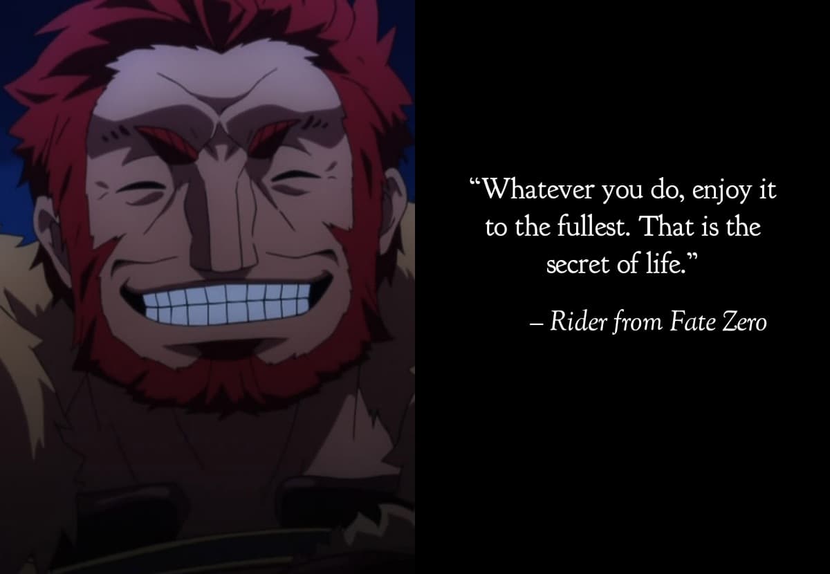 Fate Zero Rider Quotes