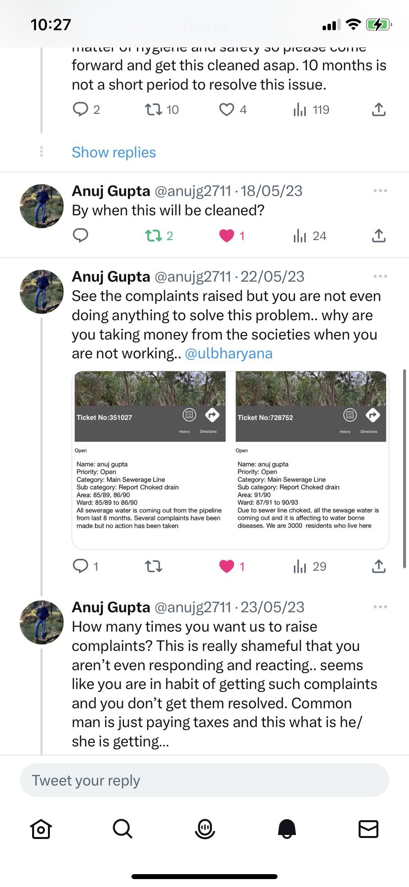 Anuj Gupta on Twitter: "@OfficialGMDA @MCManesar please wake up before it’s too late.. Officials ...