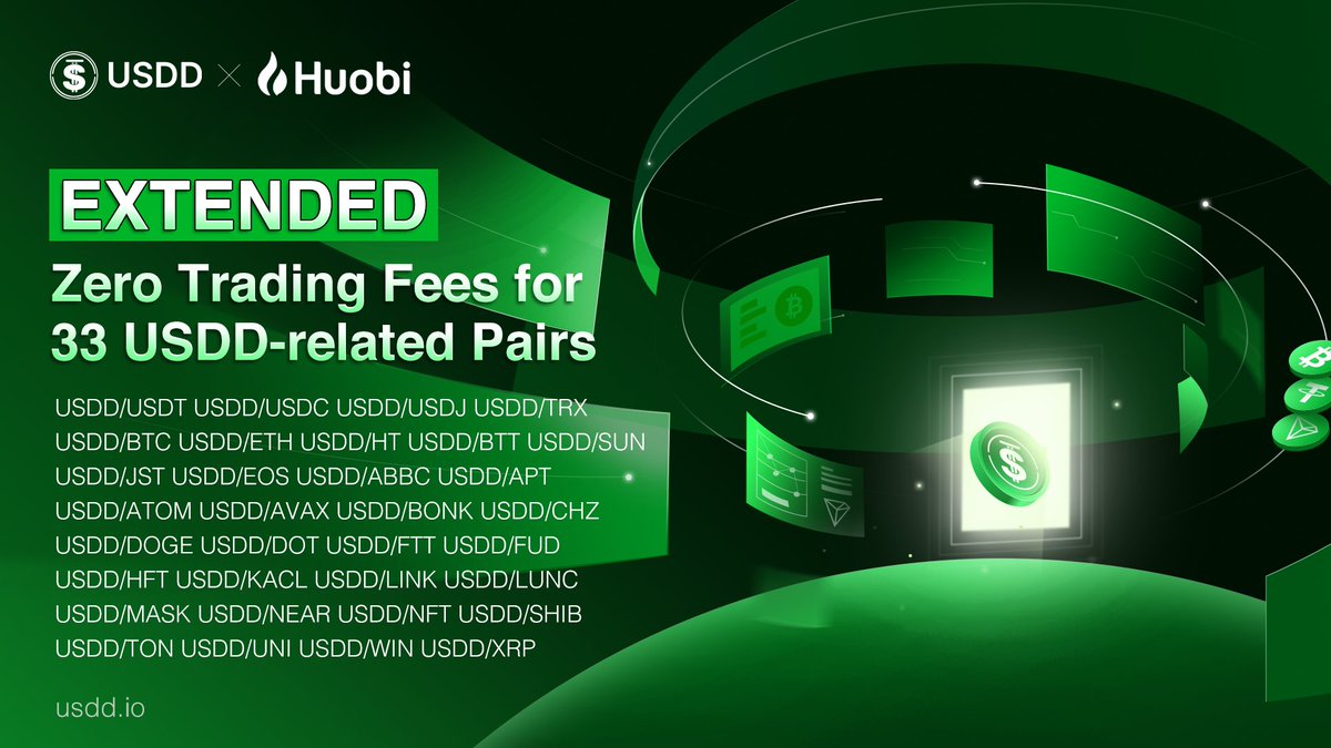 USDD on Twitter: "Don't you like it when you have more time? 😎 @HuobiGlobal is giving all #USDD ...