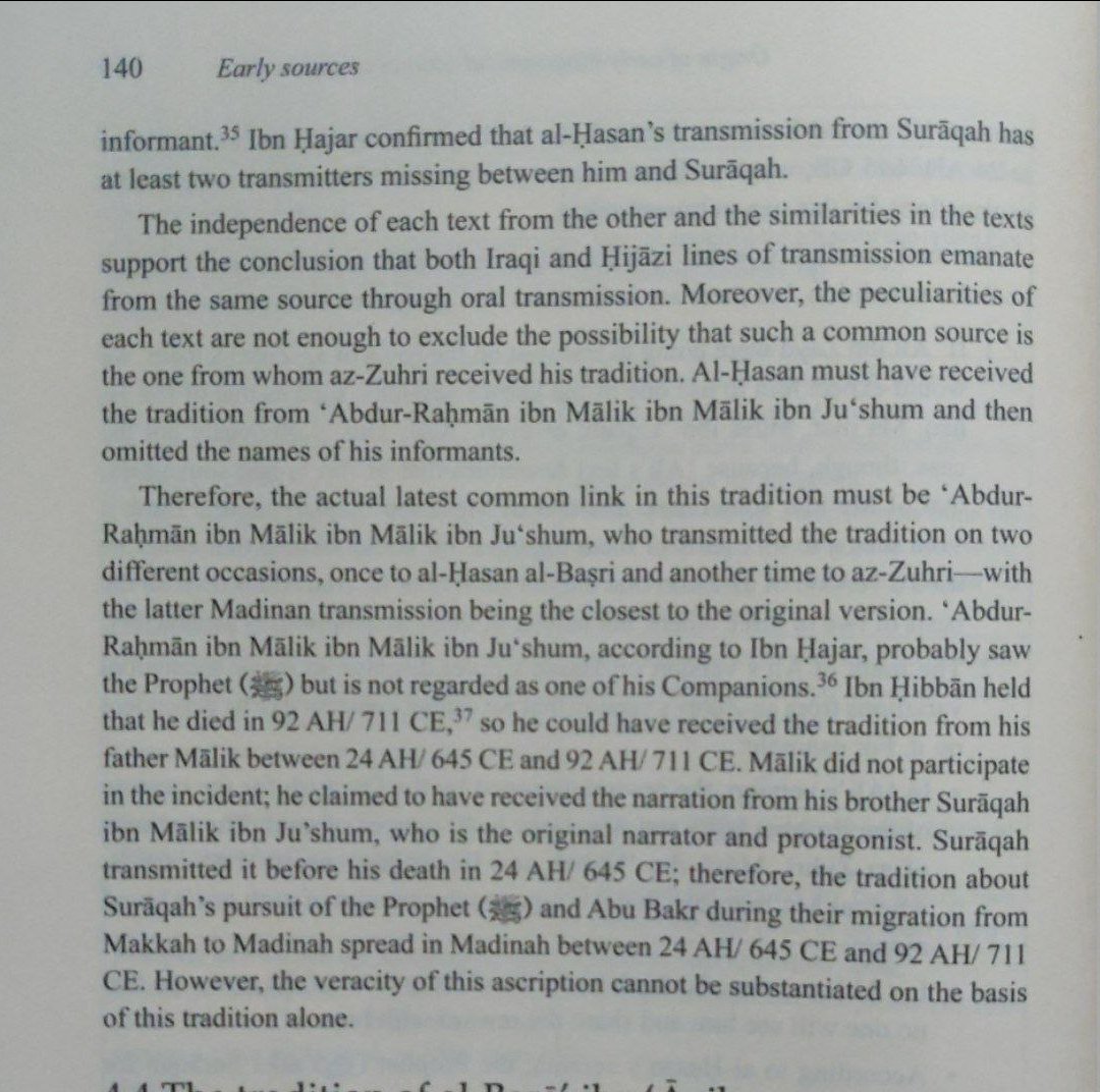 [Thread] The historicity of the seerah and hadith literature; the case ...