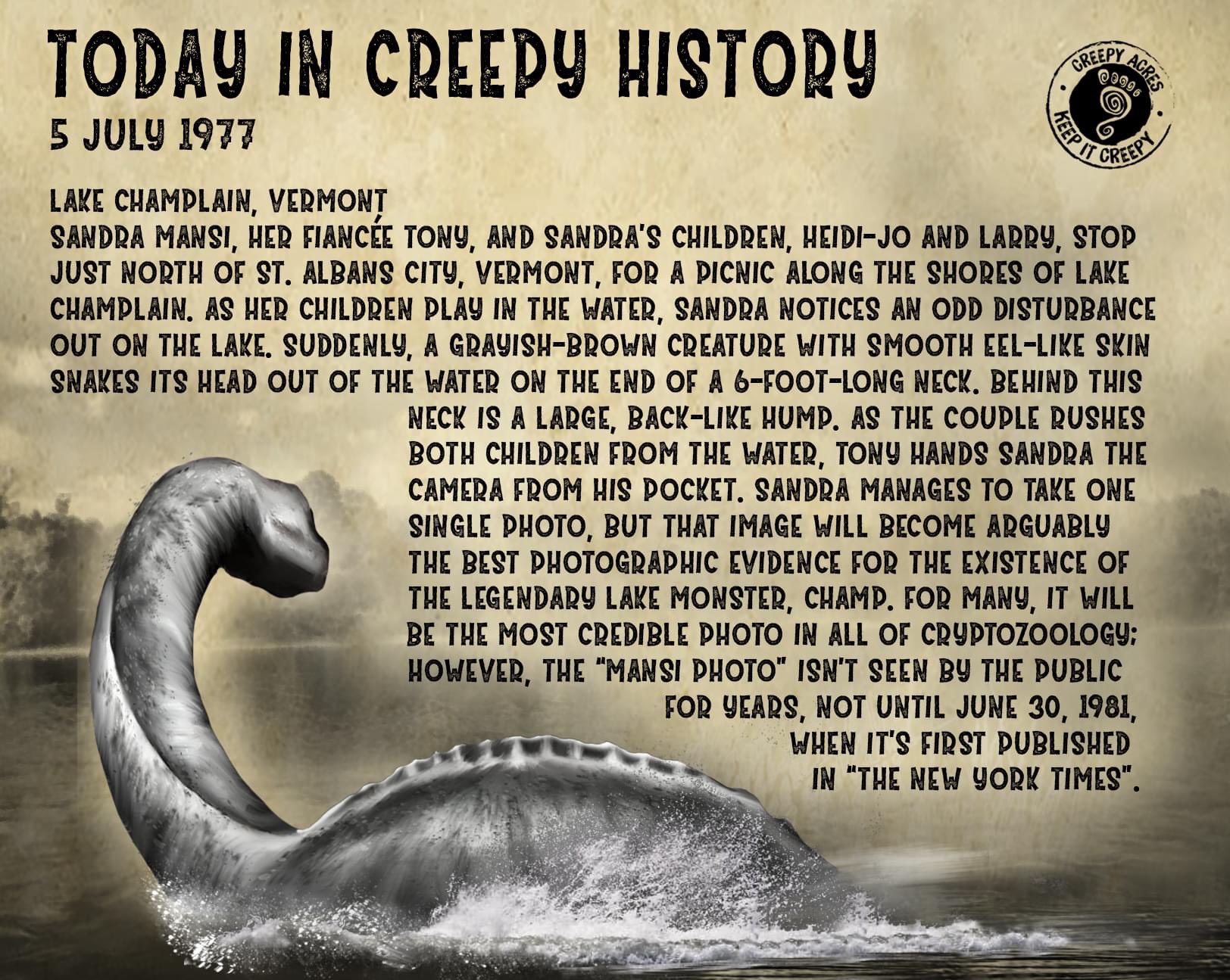 Lake Champlain Monster Mansi Photo