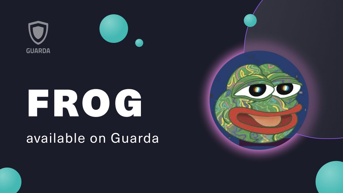 GUARDA 💎 WALLET on Twitter: "Frog Token (FROG) is now available on Guarda Wallet! 🐸 ...