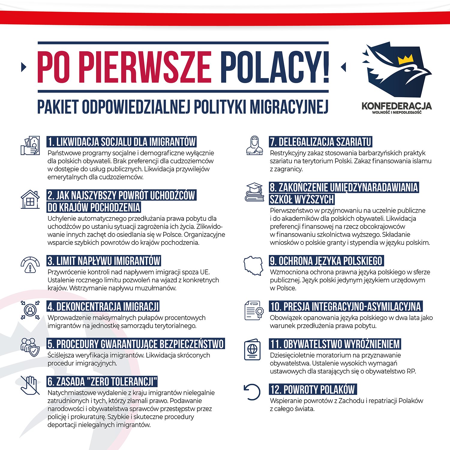 Konfederacja on Twitter: "Po pierwsze Polacy 🇵🇱 ‼️ Jako pierwsi i jak do tej pory jedyni na ...