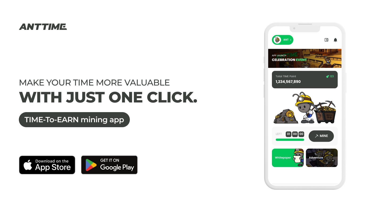 ANTTIME | TIME To EARN 💚 on Twitter: "🔥 The #ANTIME App has been officially released! ⚡ The ...