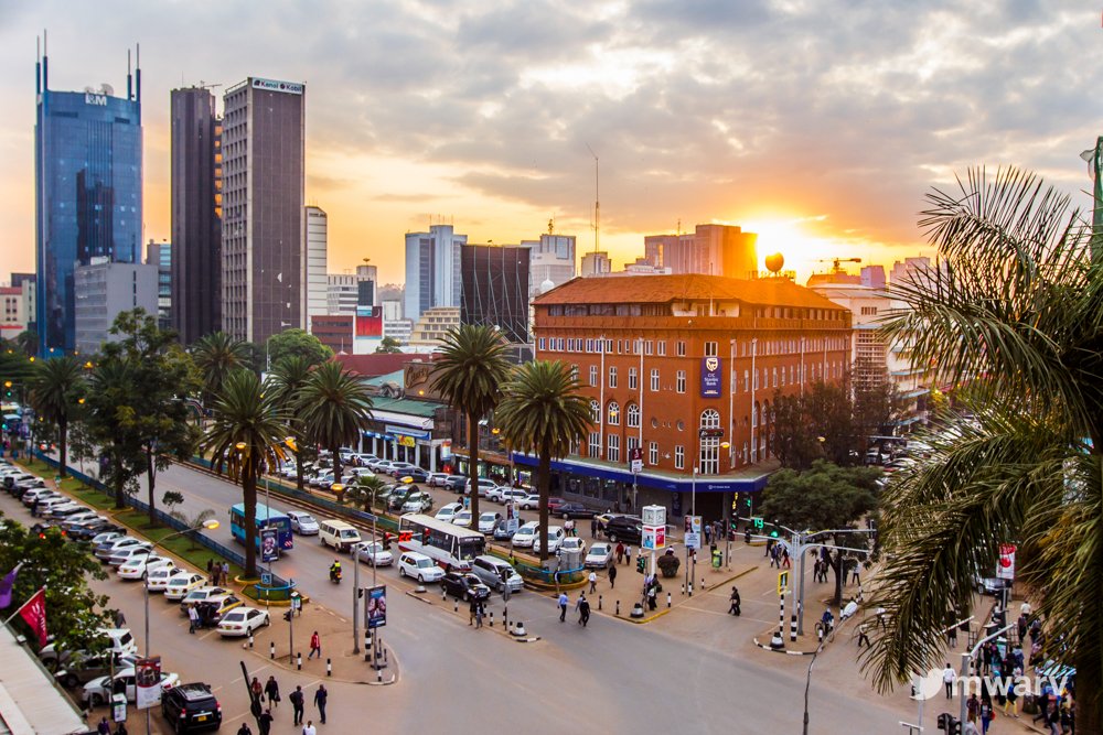The Stanbic Building at the corner of Kimathi and Kenyatta has quite a ...