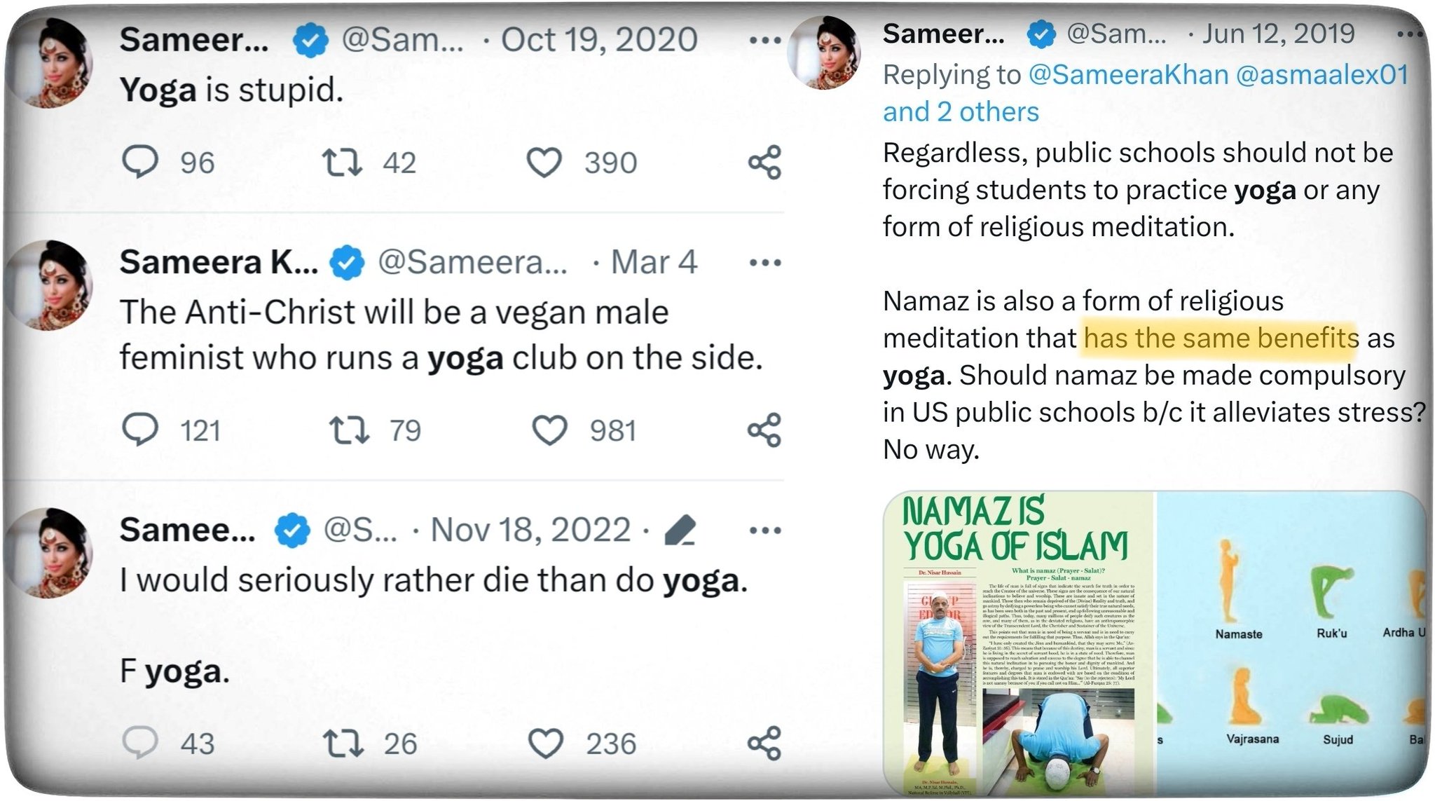 Onkara ♡ on Twitter: "Sameera can't help but feel jealous and insecure about yoga, you know, the ...