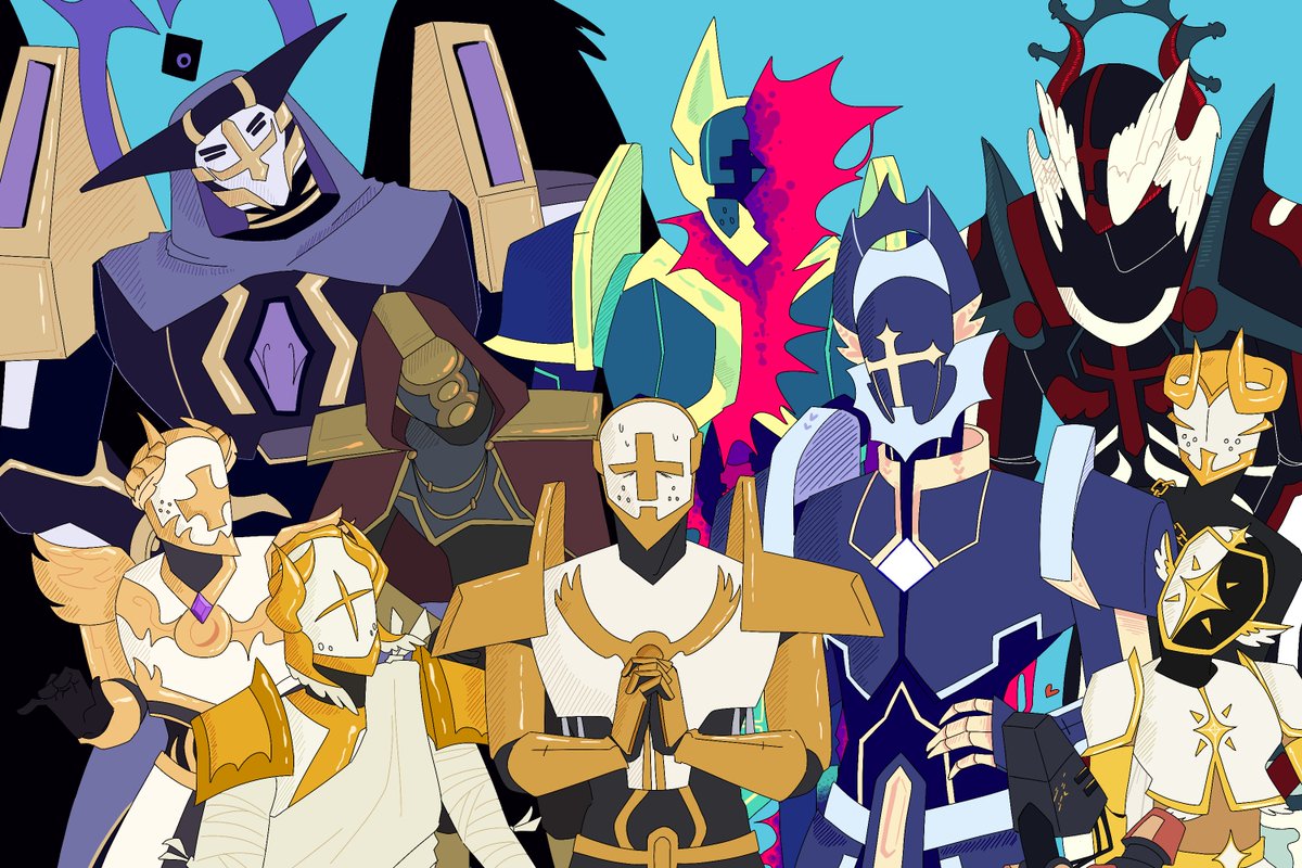 Finished my how-many-angels-can-i-draw-before-i-give-up drawing! I will ...