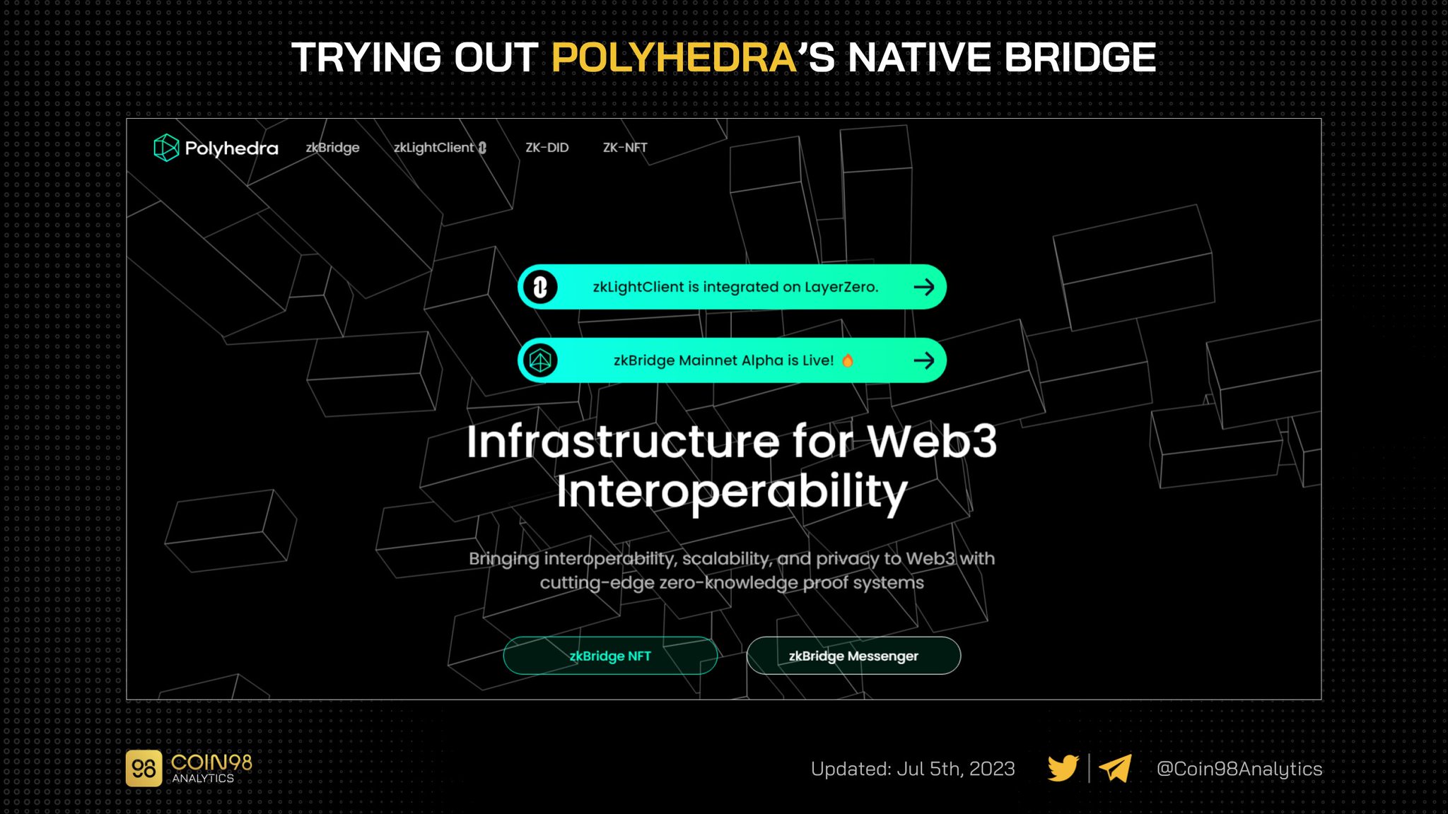 Coin98 Analytics on Twitter: "14/17 @PolyhedraZK Polyhedra is a trustless, efficient, and secure ...