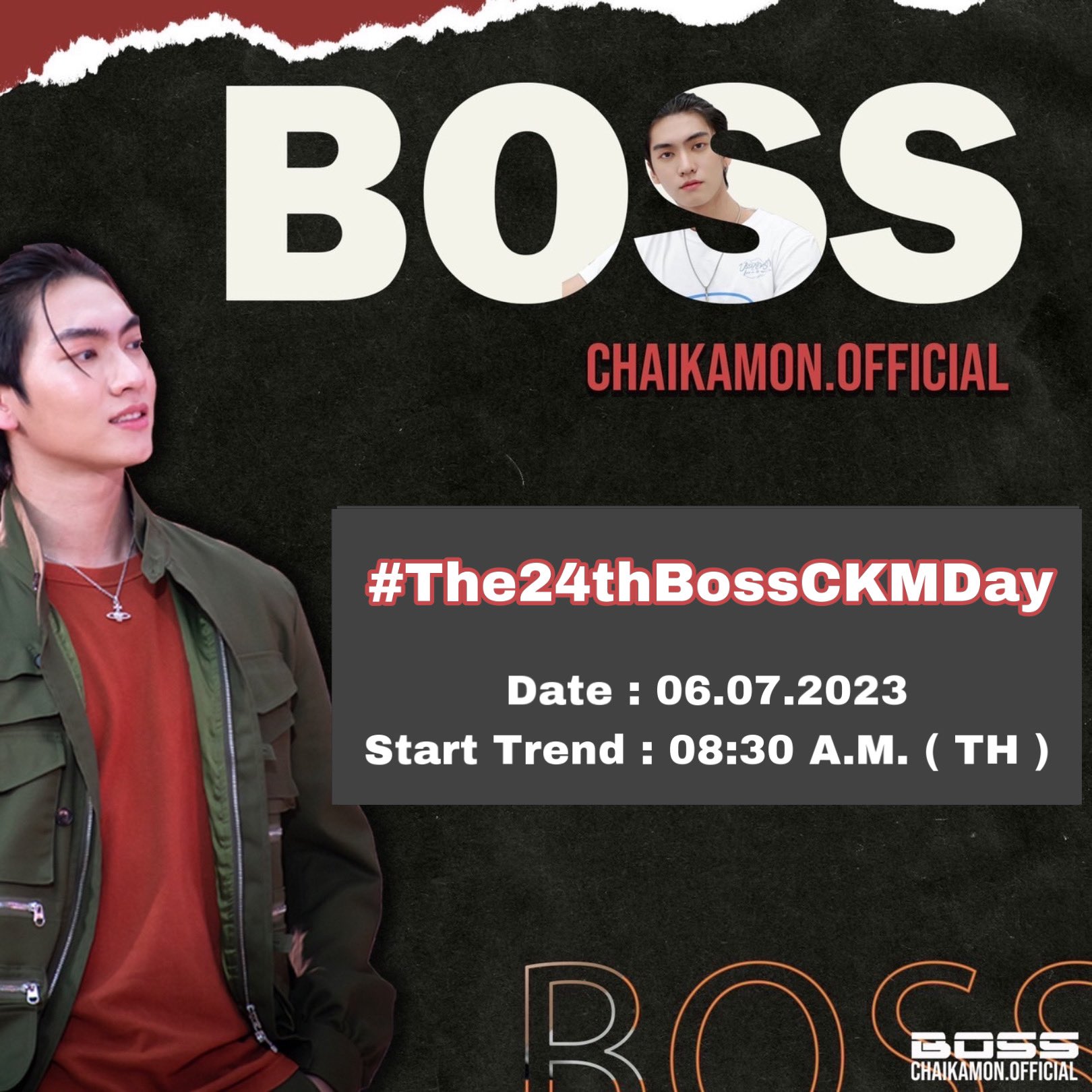 BossChaikamon.Official on Twitter: "#Bossschedule2023 พรุ่งนี้เนื่องในวันคล้ายวันเกิดของ "บอส ...