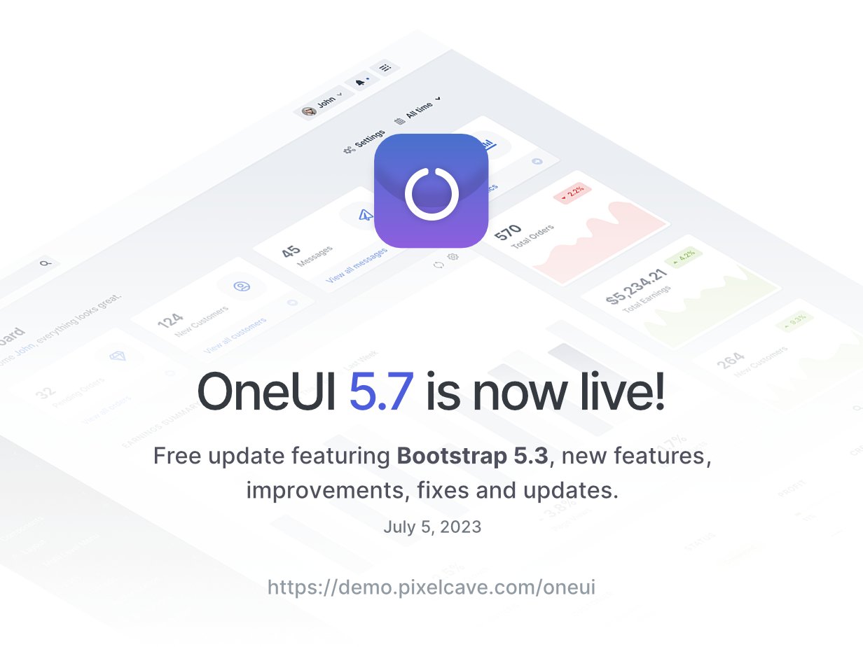 pixelcave on Twitter: "OneUI 5.7 update is now live with Bootstrap 5.3, new features ...