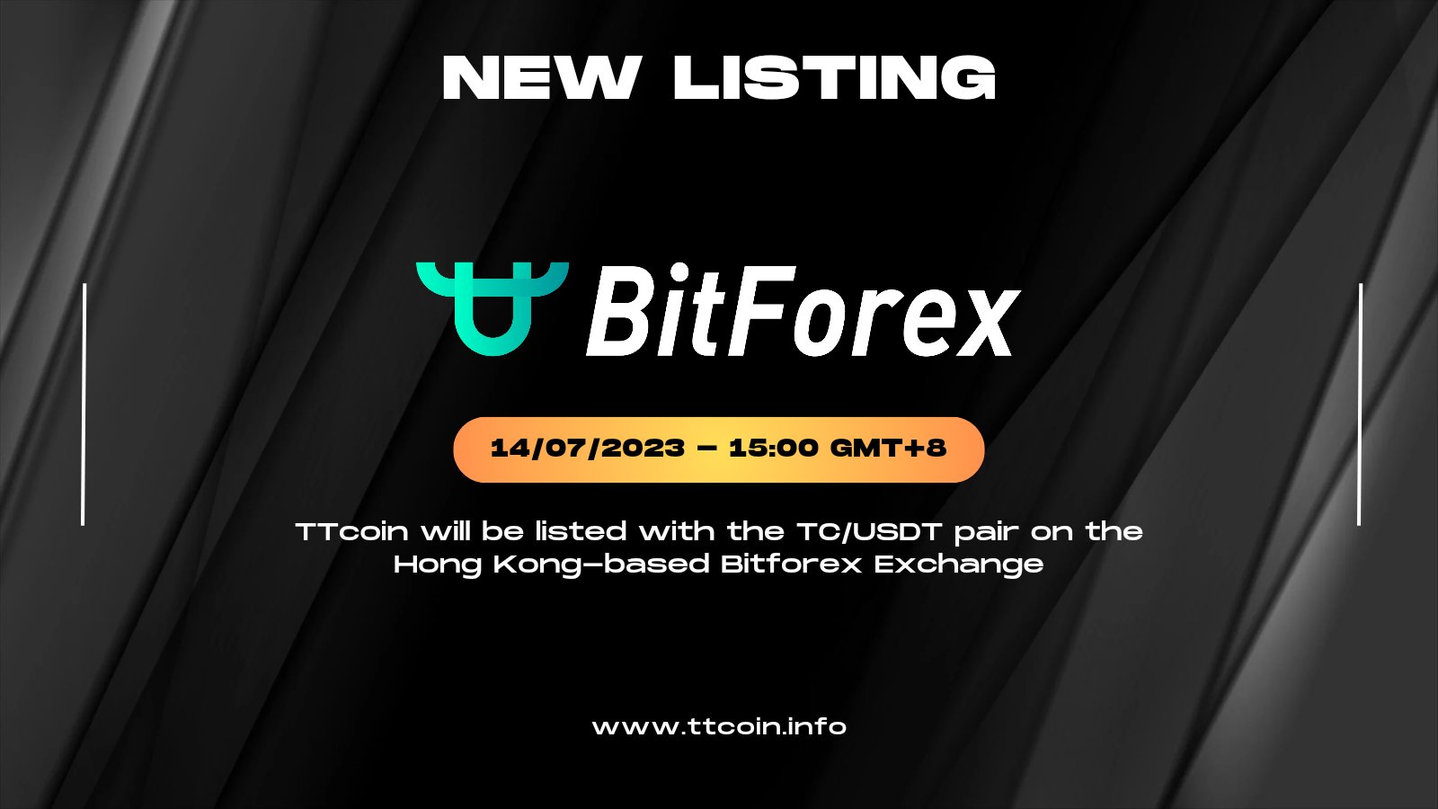 TTcoin Network | $TC on Twitter: "× New Listing | Bitforex TTcoin will be listed on the Bitforex ...