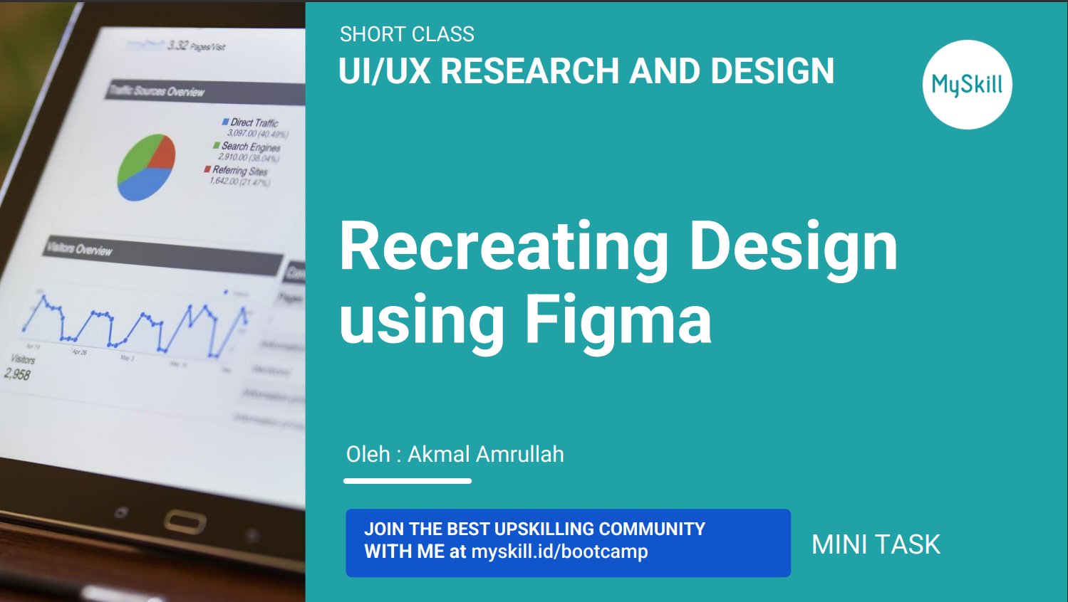 Akmal A on Twitter: "Bisa bisa... Mini Task - Short Class UI/UX R&D Learning Figma for UI/UX ...