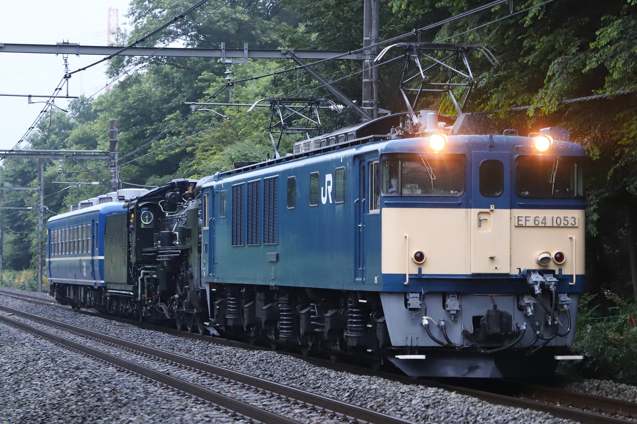 K.Kawasaki(写真) on Twitter: "配9849 EF64 1053+C57 180+オヤ12-1 桶川〜北本 / 鴻巣〜北鴻巣 2023/07/06 https://t ...