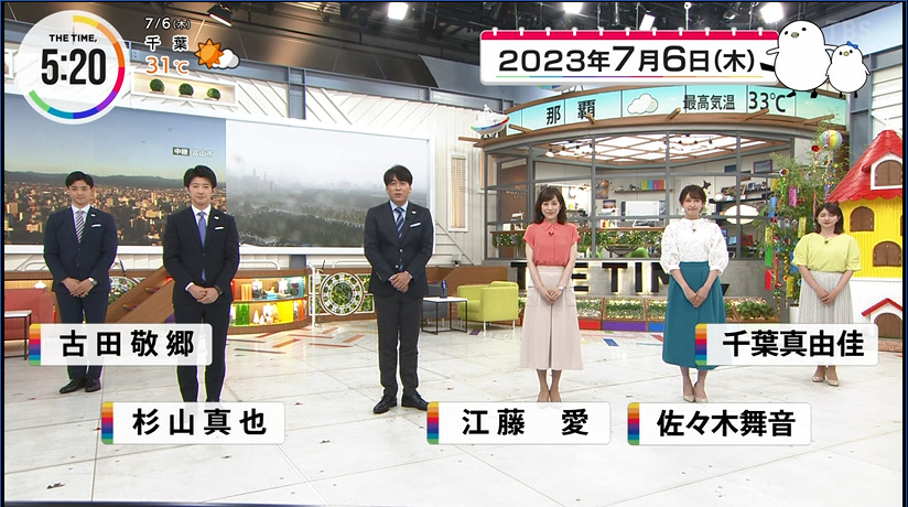 tvmaniaZERO on Twitter: "2023/07/06 #thetime_tbs #古田敬郷 アナ #杉山真也 アナ #安住紳一郎 アナ #江藤愛 アナ #佐々木舞音 アナ ...