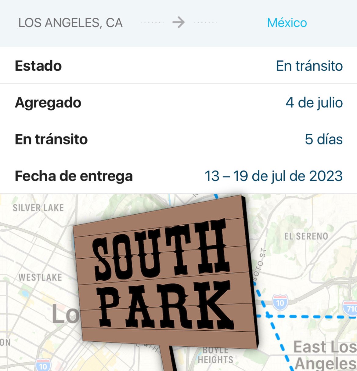 Stupid Punks on Twitter: "Hace un mes compré un artículo de South Park edición limitada y se me ...