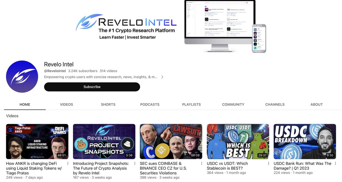 Crypto YouTube can give you 10x alpha. 10x alpha can turn you into a crypto pro. Here are 10 ...