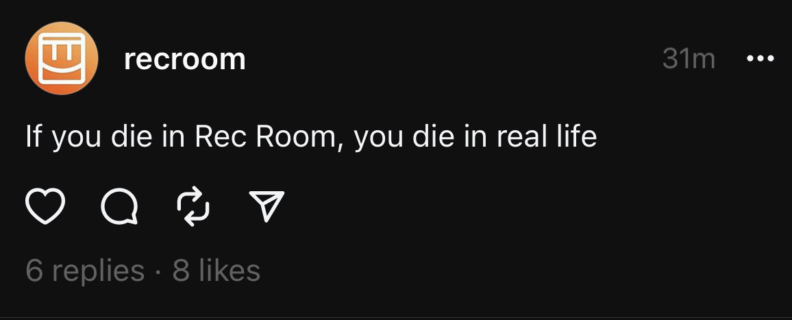 Rec Room on Twitter: "First day on Threads https://t.co/BtqWANA6cx ...