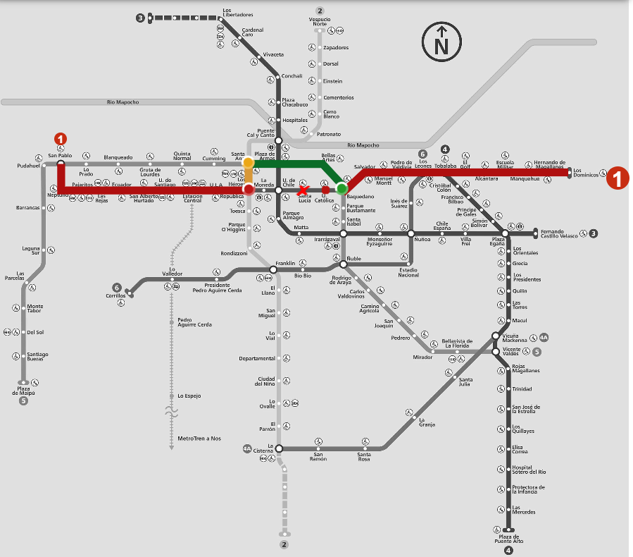 Mapa Del Metro De Santiago Para Descarga Mapa Detallado 53 Off
