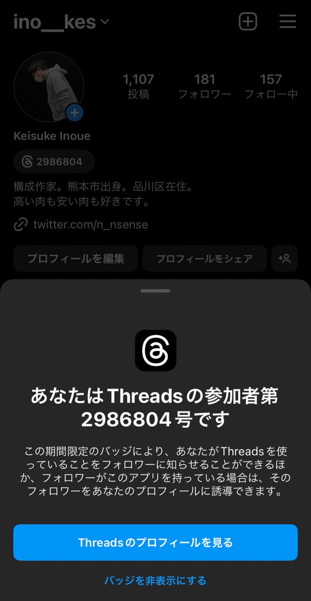 イノウエ ケイスケ(@n_nsense) - Twilog