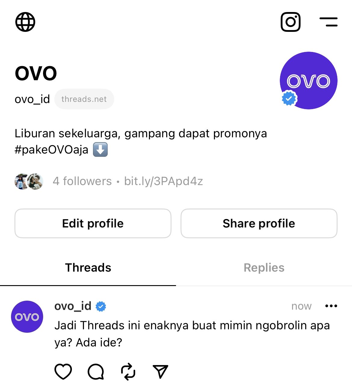 OVO on Twitter: "Si Paling FOMO.....😎😎 Ya kali aja ada yang mau follow mimin nih di Threads🤓 ...