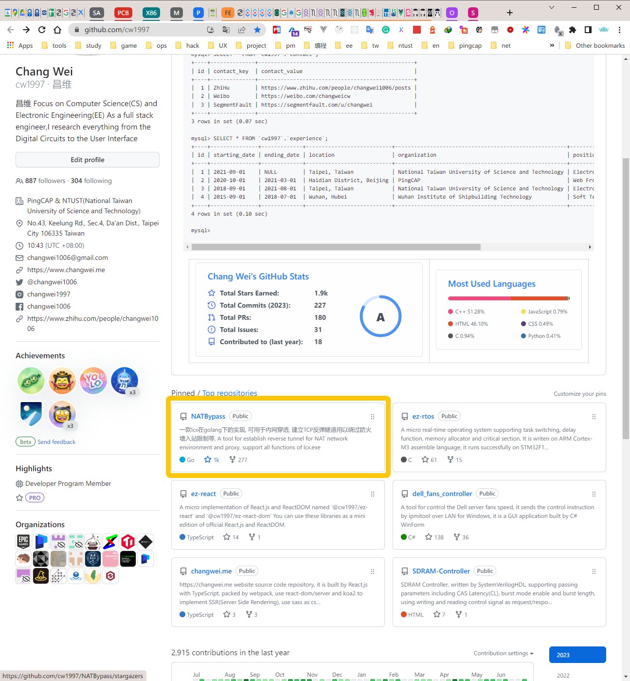 Chang Wei 昌维 on Twitter: "我的github上首个收获1k star的项目! https://t.co/JYVaMuWUAf 这是我五年前照着用golang写得一个端口 ...