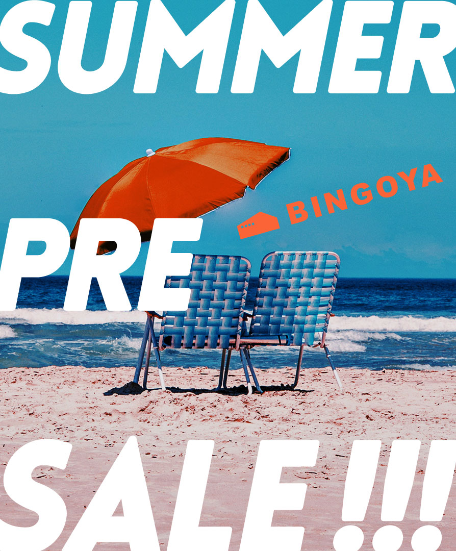 BINGOYA【公式】 on Twitter: "明日7月8日（土）よりBINGOYA全店にて、🏖SUMMER PRE SALE !!!を開催。 夏本番まであと少し！今すぐ着られる夏物商品揃っ ...