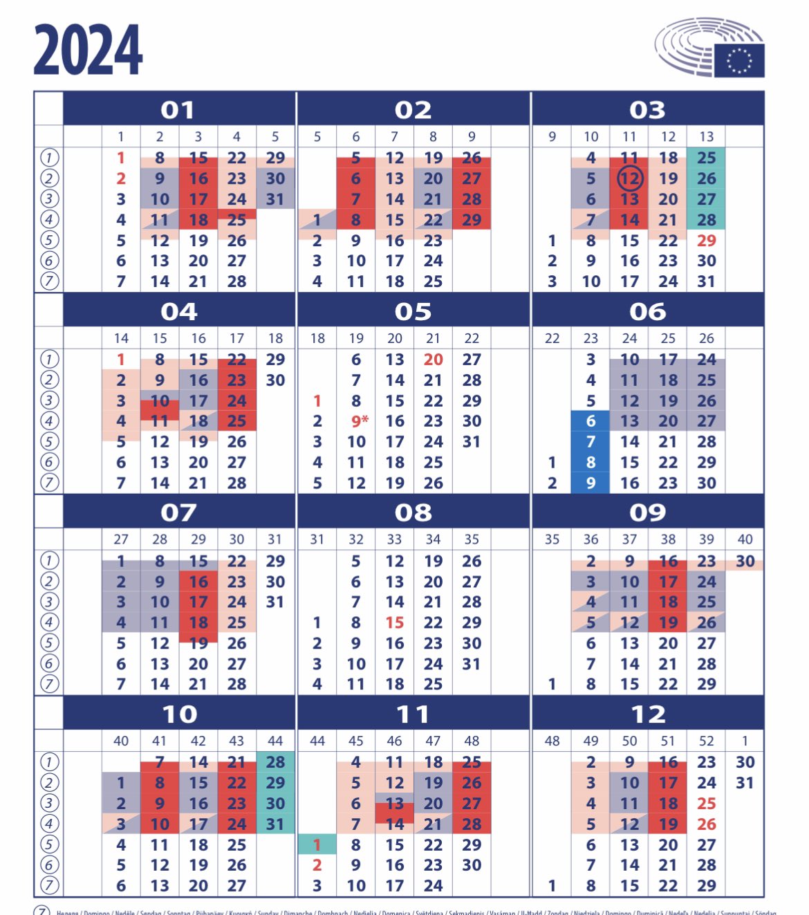 Joost Hermans on Twitter: "For all the 🇪🇺 nerds, 2024 is going to be a very interesting year! 🟧 ...