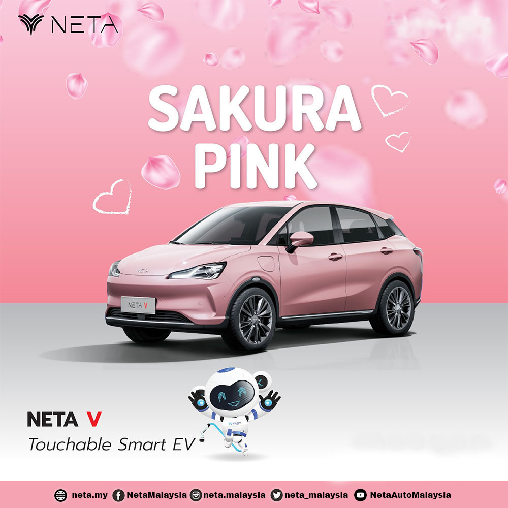 Neta Auto Malaysia on Twitter: "Neta V in Sakura Pink: Embrace the Elegance! Step into a world ...