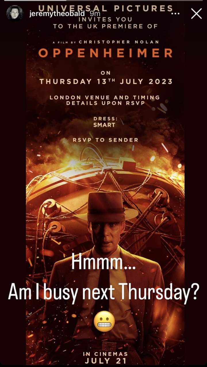 Oppenheimer - A Film by Christopher Nolan on Twitter: Oppenheimer - A Film by Christopher Nolan on Twitter: