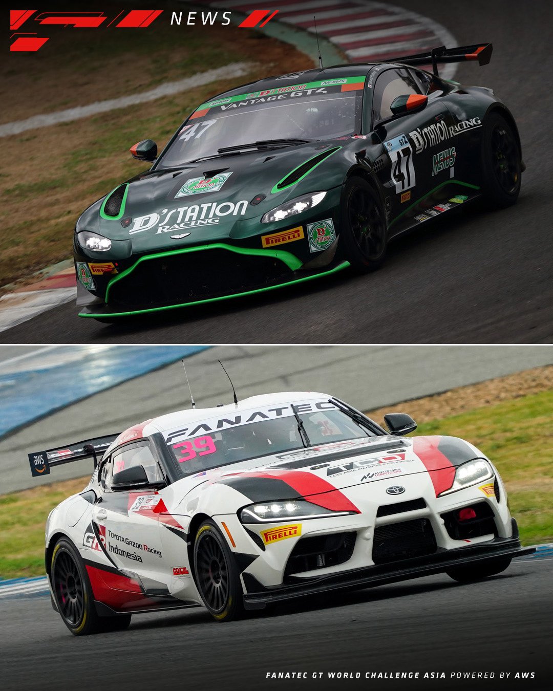 Fanatec GT World Challenge Asia Powered by AWS on Twitter: "NEWS: D'station Racing’s Aston ...