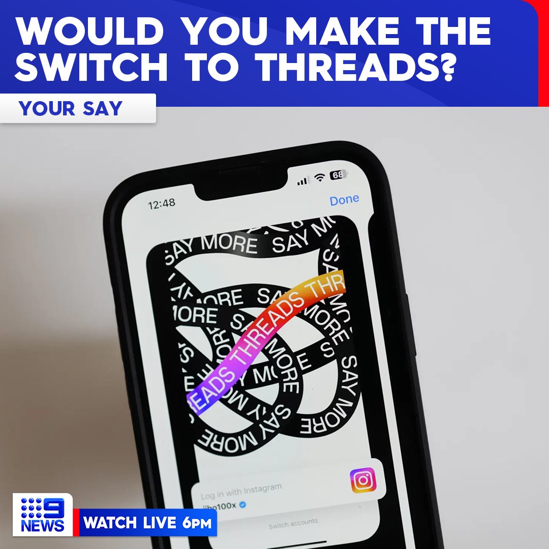 9News Perth on Twitter: "YOUR SAY: Would you make the switch to Threads? Meta has just unveiled ...