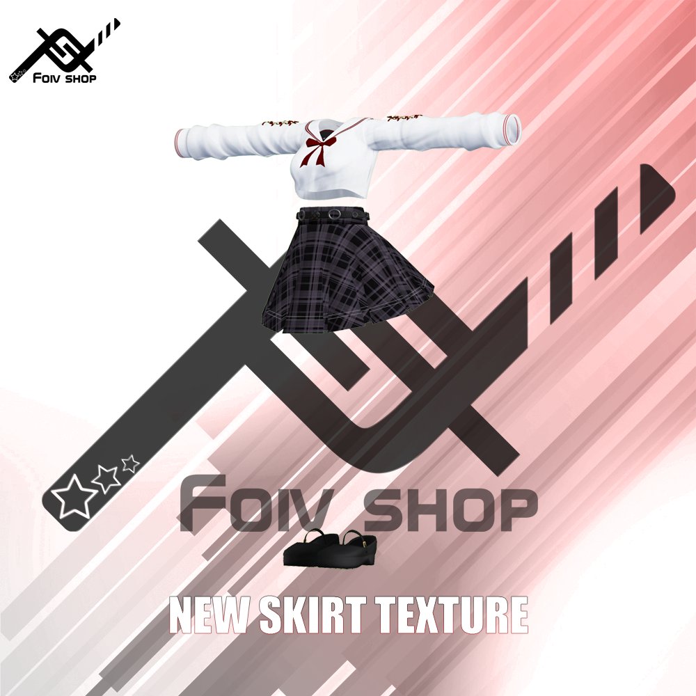 ふぉいぶ🎶🦋 on Twitter: "2023.07.06 ・あまとうさぎ オリジナル3Dモデル「ライム」追加対応 ・スカートのチェック柄テクスチャー追加 スカーレットセーラー #ふぉい ...