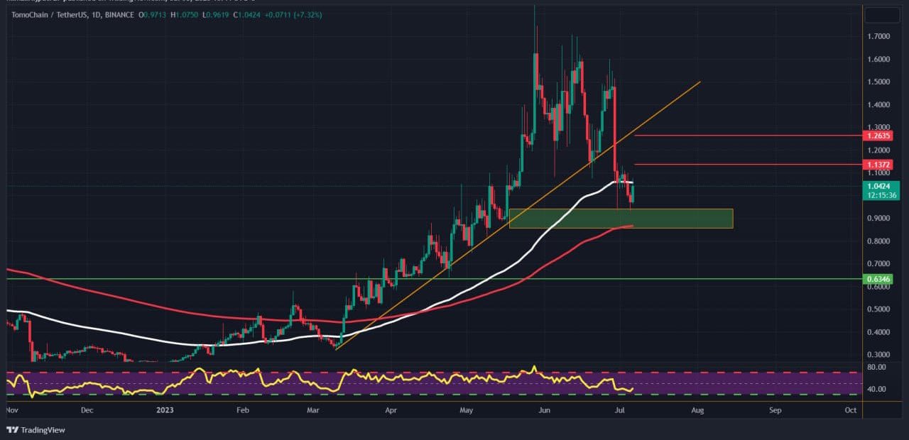 Syed Asad Ali. on Twitter: "🔥 SAA CRYPTO DAILY ANALYSIS 🔥 TOMO /USDT (DAILY TF) First of all the ...