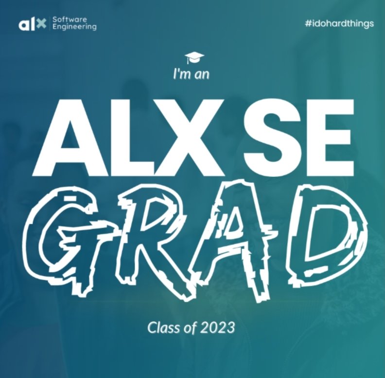 Sammykingx👑👑 on Twitter: "Hello my friends, it's here....my graduation from the #ALX_SE program ...