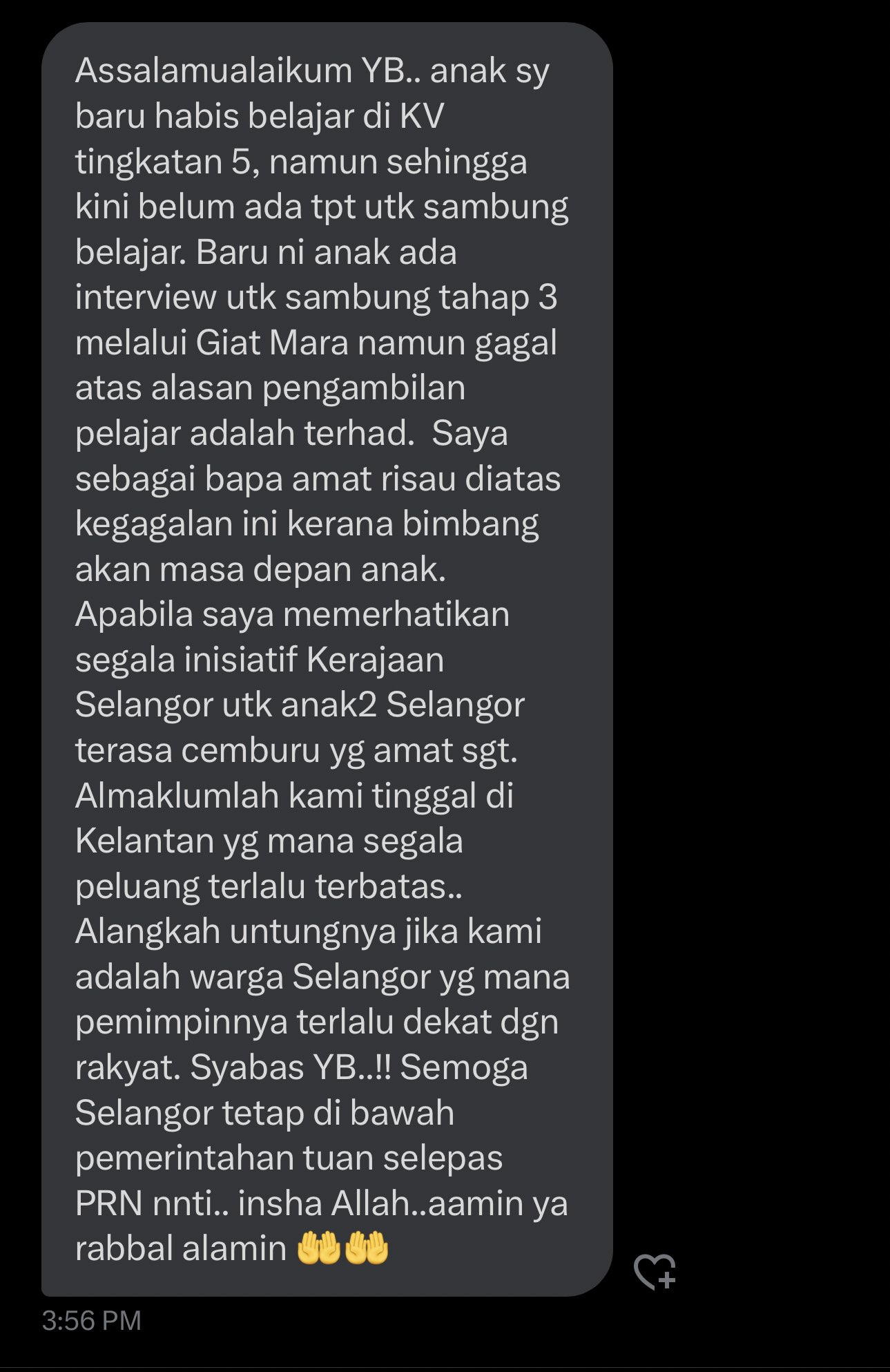 Amirudin Shari on Twitter: "Terima mesej yang mengesankan di ‘inbox’ Twitter saya. Insya-Allah ...