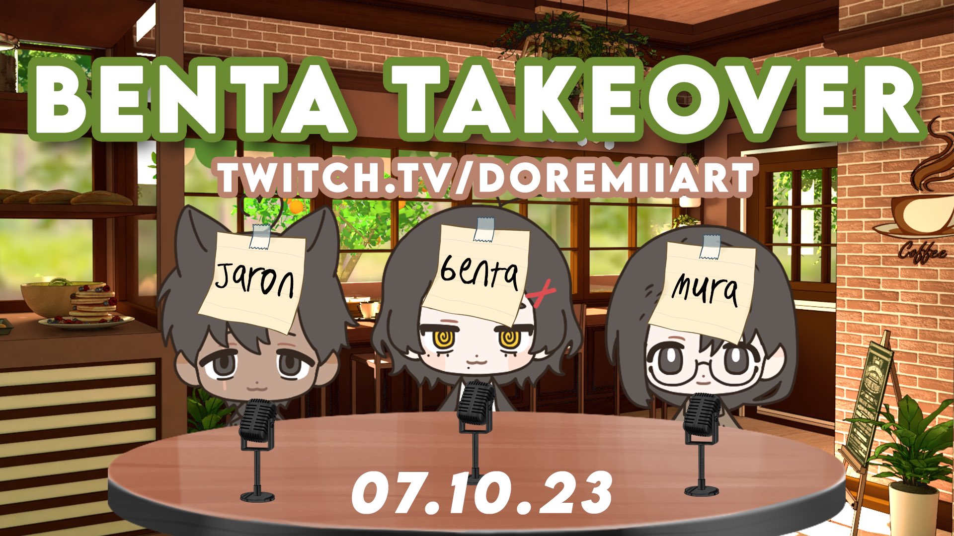 miichama 🌱 どれみい on Twitter: "I’m back—- what?! Someone’s taking over my stream…? BENTA TAKEOVER ...