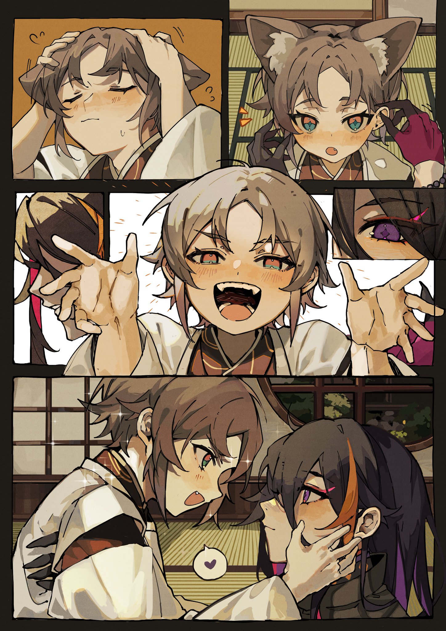 dragonla_ on Twitter: "☯️x🦊主僕 1-2 👂💜 #shusta https://t.co/pbptIWQm7o" / Twitter