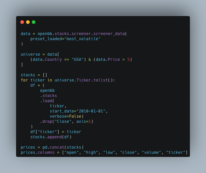My alpha factor engineering strategy using Average True Range (ATR): 1. Use ATR to assess ...