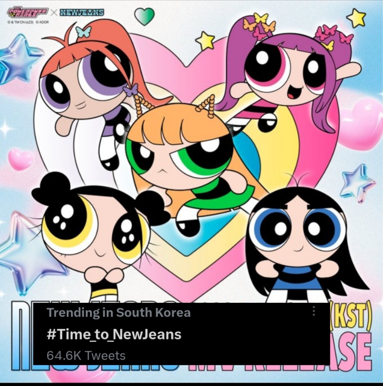 newjeans hashtags on Twitter: "[📈] #Time_to_NewJeans currently trending with 64.4k tweets in ...