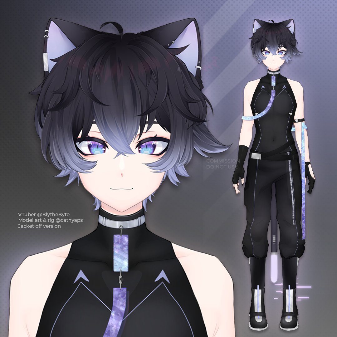 CatNaps 🌦 ┊ VGen waitlist! on Twitter: "【 VTuber Model Art 】🐈‍⬛👾 VTuber: #blythebyte a ...