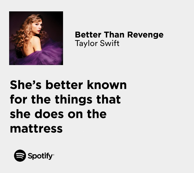 Better Than Revenge Taylor Swift Lyrics