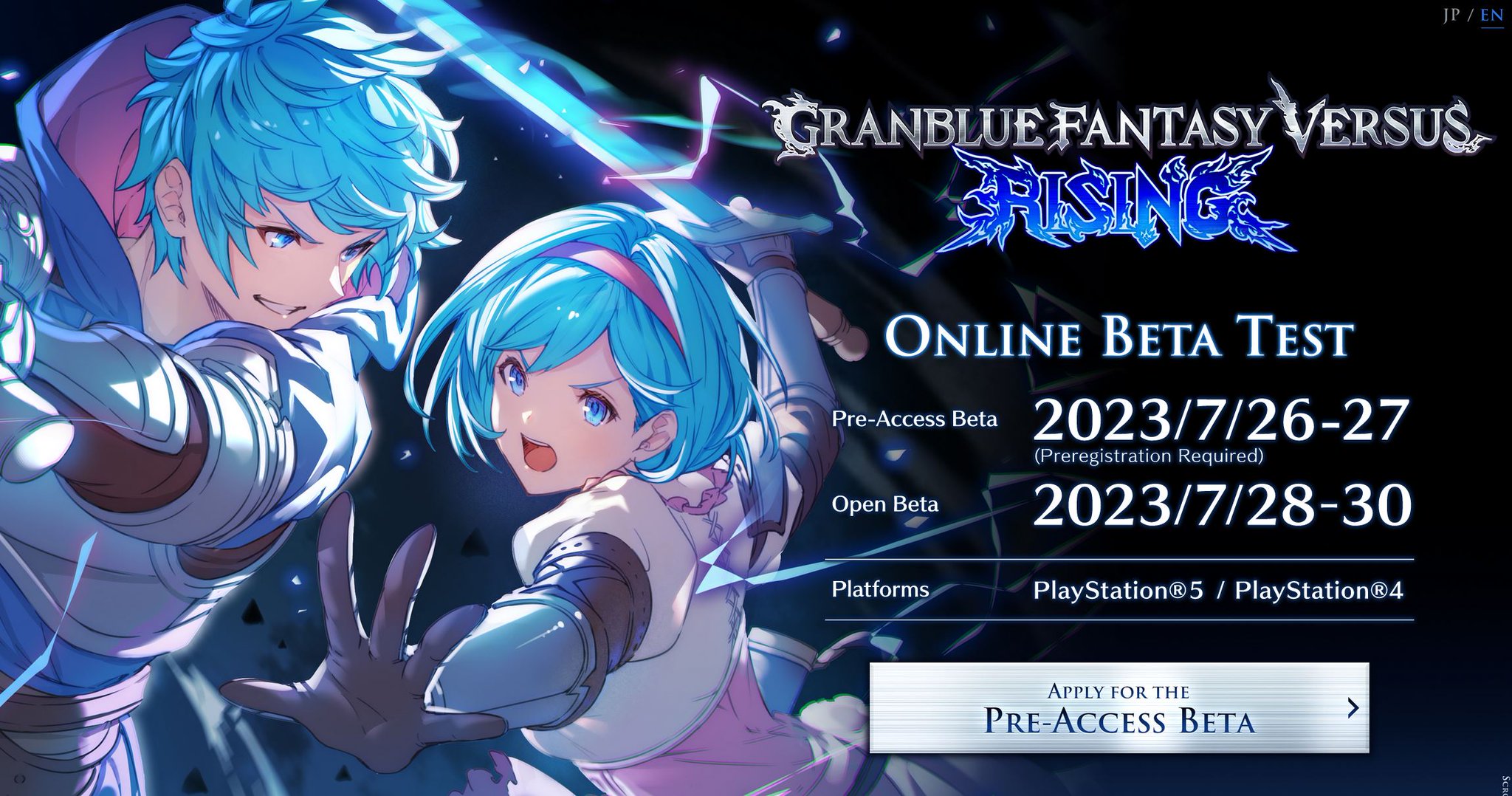 Cheap Ass Gamer on Twitter: "The Granblue Fantasy Versus: Rising pre-access beta via Publisher ...