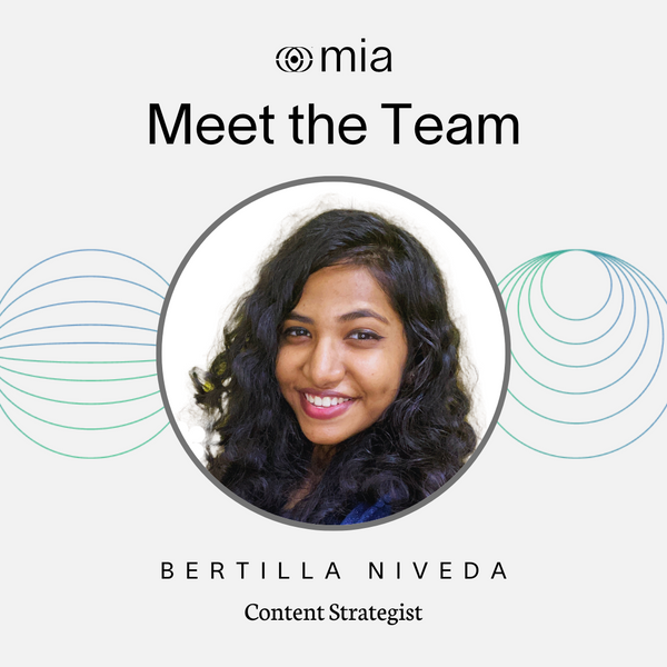 Mia on Twitter: "💫 Mia Team Spotlight: Meet Bertilla Niveda We are beyond excited to introduce ...