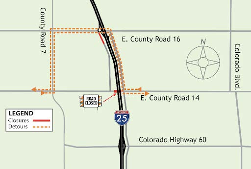 Colorado County Road Map