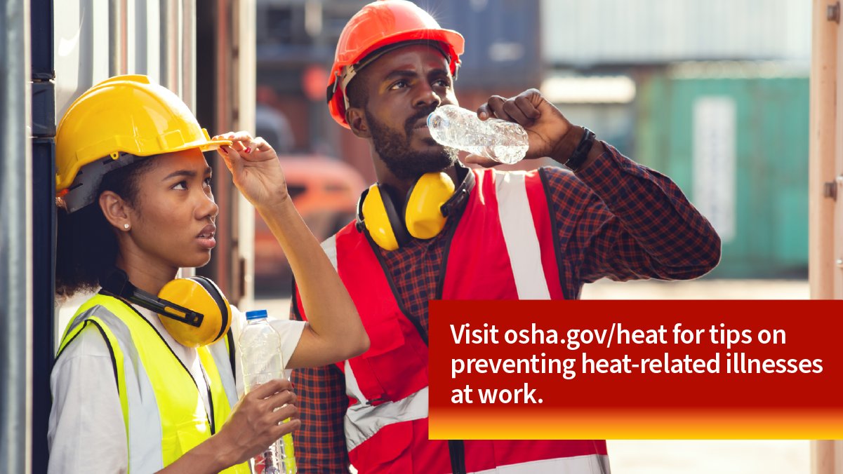 OSHA_DOL on Twitter: "Workers: If your employer isn't doing enough to protect you from heat ...