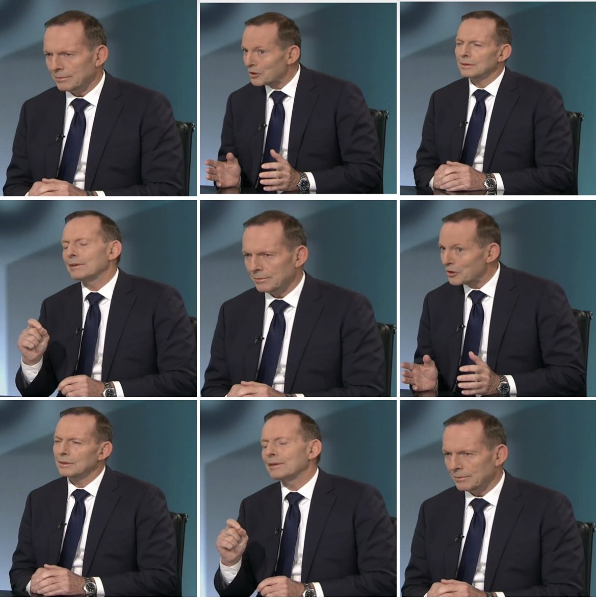 💧sara On Twitter Abbott Abc730 Bl Glaring To Dominate Aggressive Clenched Hands Are A