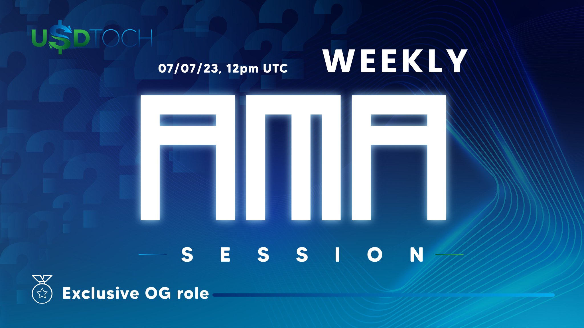 USDTOCH on Twitter: "🔊 Announcement Our weekly AMA is coming up tomorrow on our discord channel🤖 ...