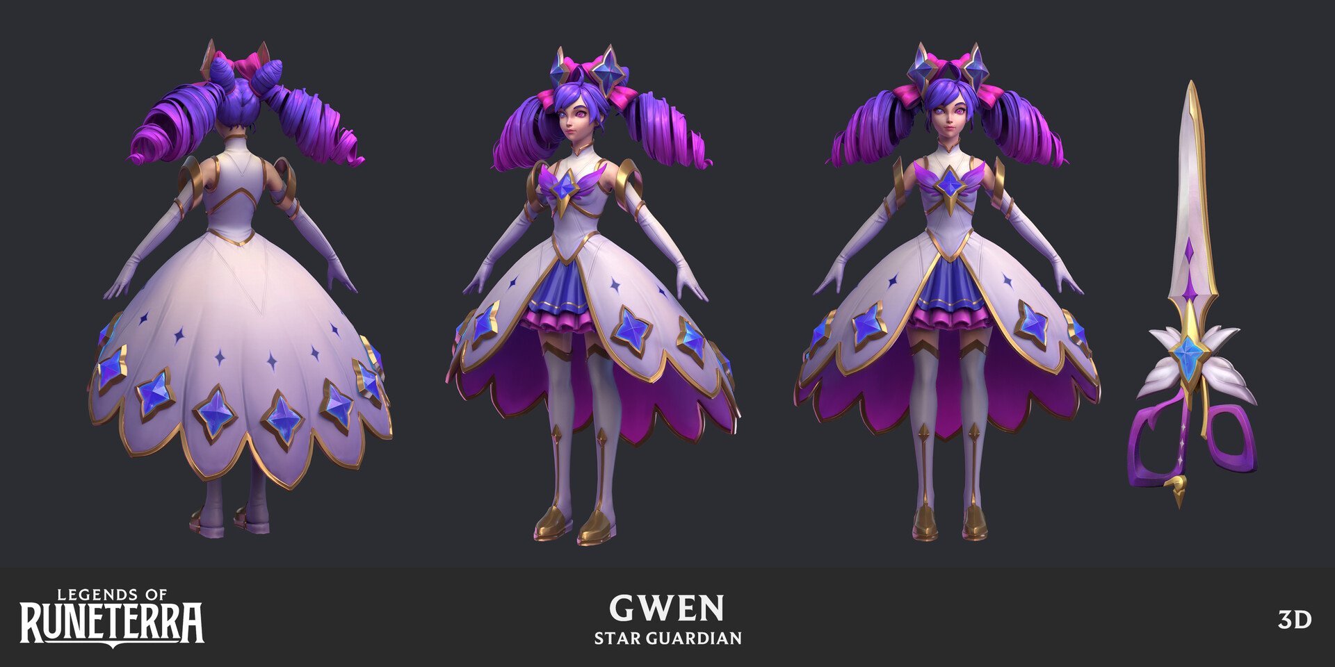 RubStranger on Twitter: "Arte da Skin Gwen Star Guardian https://t.co/Qij0ARYjv5 https://t.co ...