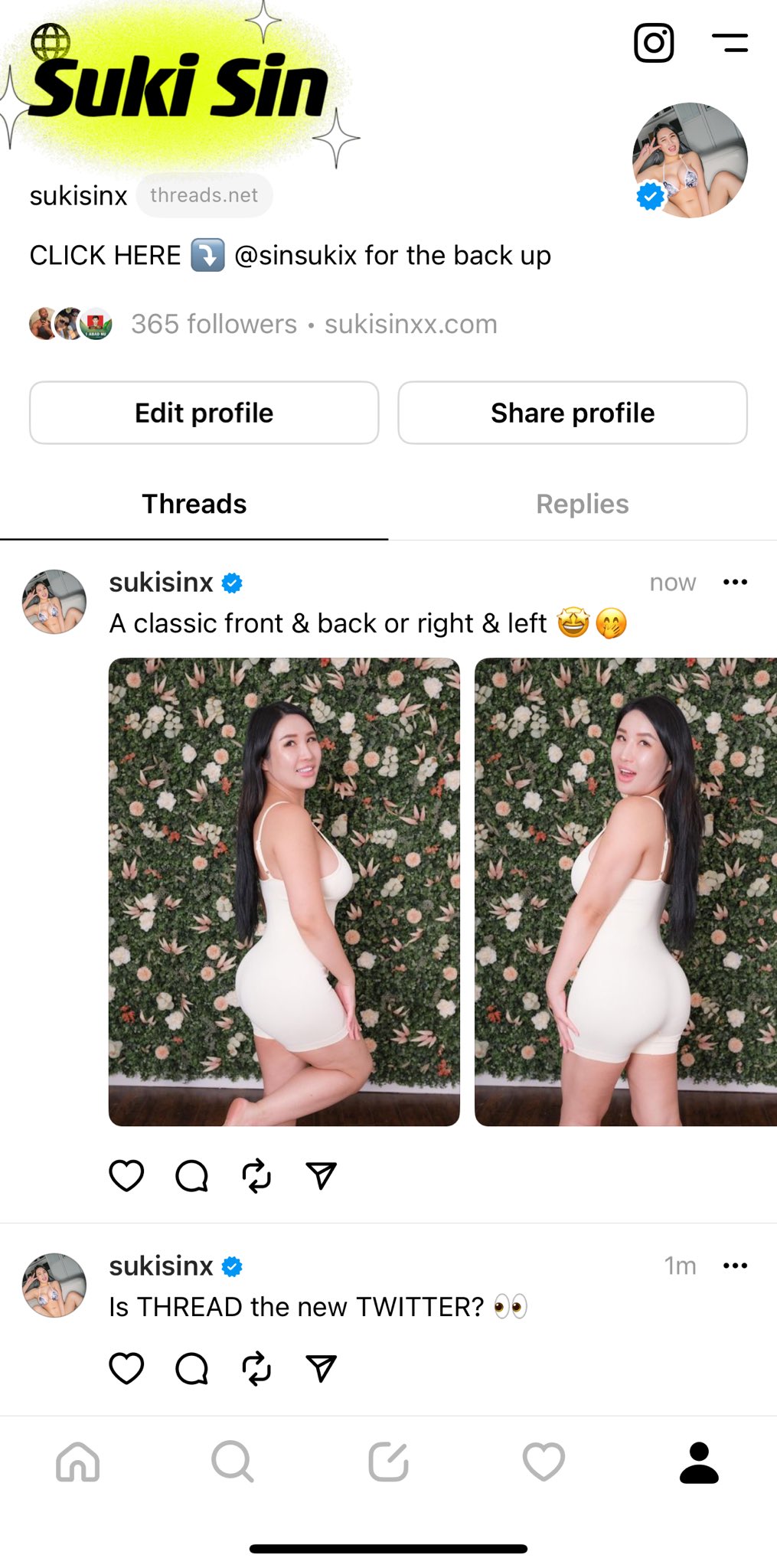 Suki Sin 🌸 on Twitter: "Follow my THREAD ️https://t.co/45P7WMoKRY Also my backup IG @sukisinx bc ...