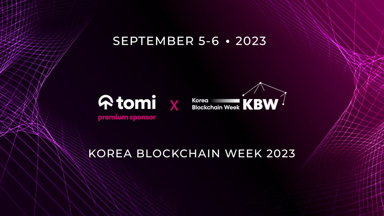 tomi on Twitter: "We are proud to announce we are Premium sponsors of Asia's largest blockchain ...